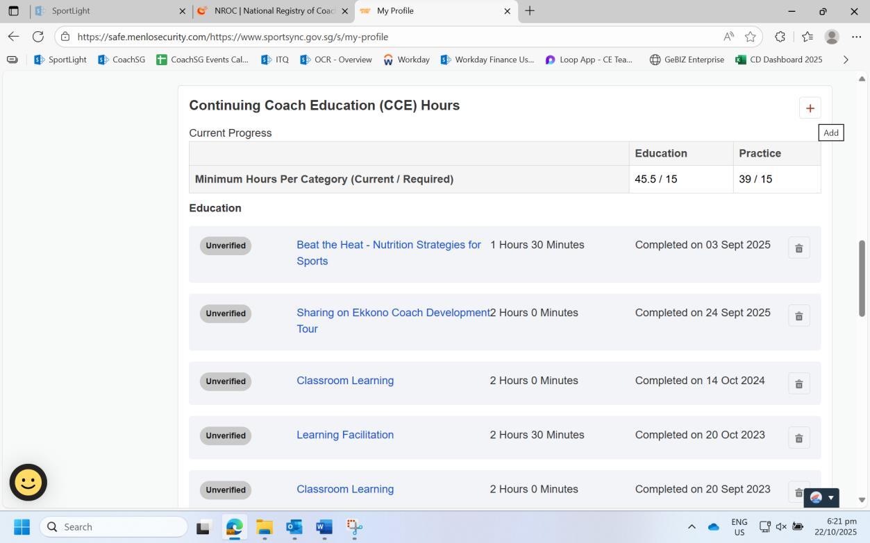 Continuing Coach Education